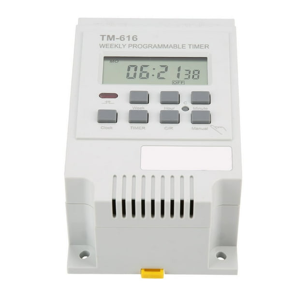 Time Switch,7 Days Programmable Digital Programmable Timer Switch Timer ...