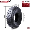 Set 2 Wanda Go Kart ATV Tire 145/70-6 145x70x6 145x70-6 10037 - Walmart.com