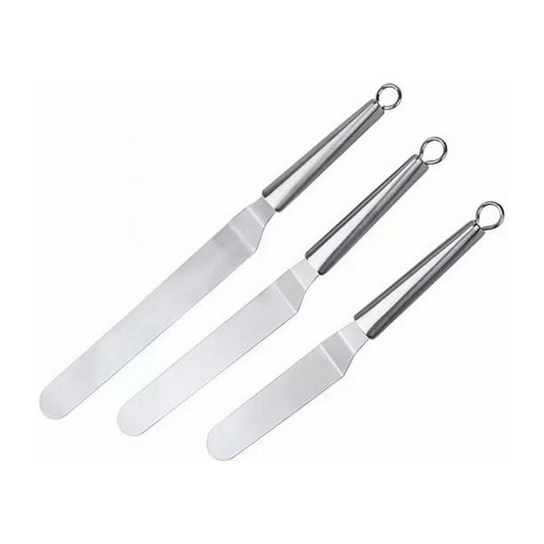 Hongchun Angled Patisserie Spatula, Stainless Steel Paddle Spatula ...