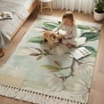 Bedroom Rug Carpet 3'x 5', Country Flowers Washable Floor Carpet with ...