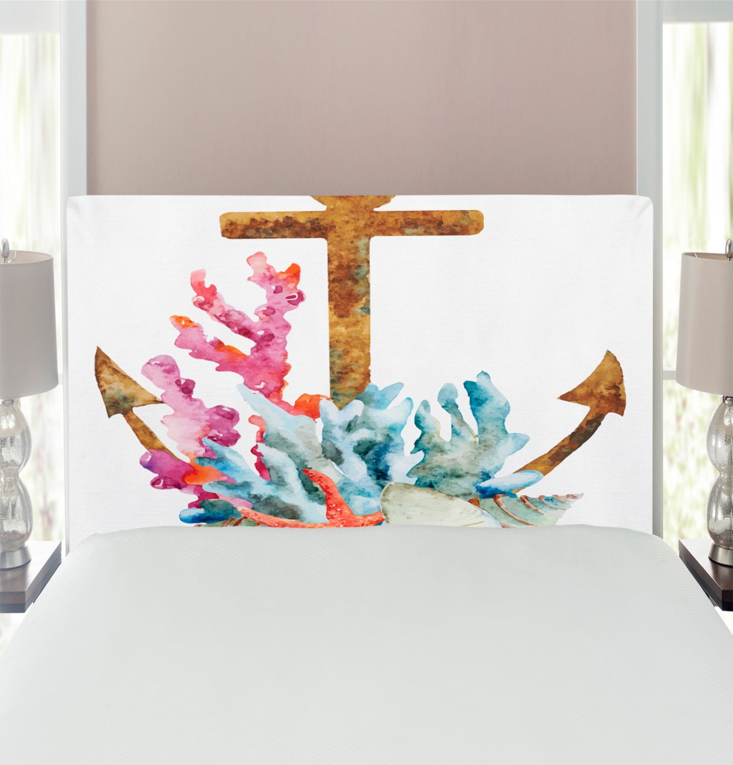 Anchor Headboard, Corals Seaweed Nature Deep Sea Underwater Life Diving ...