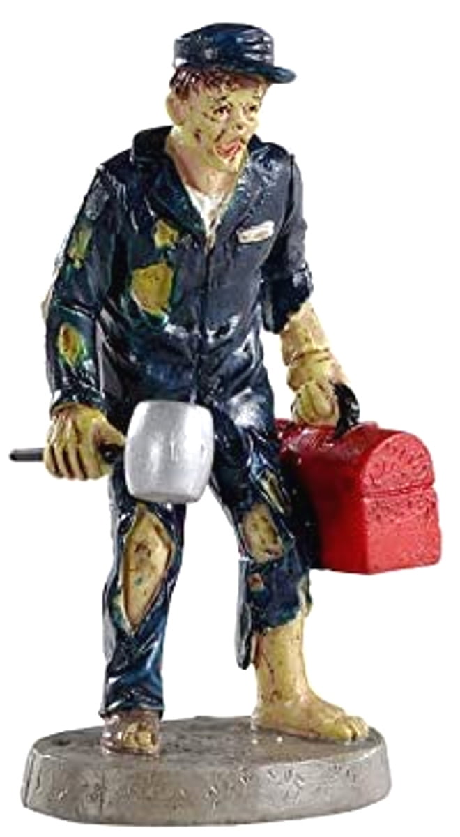 Lemax 02905 ZOMBIE MECHANIC Spooky Town Figurine Miniature Eerie ...