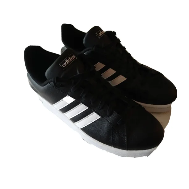 Adidas Shoes Men's 12 Black Grand Court Base Tennis Retro Sneakers ...