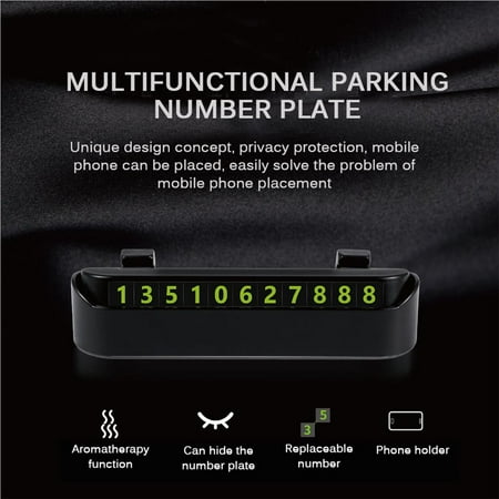 Car Number Plate Car Parking Card Temporary Stop Sign Stop Sign Car ...