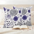 Abstract Purple Ink Dots Outdoor Waterproof Pillow Covers, Boho ...
