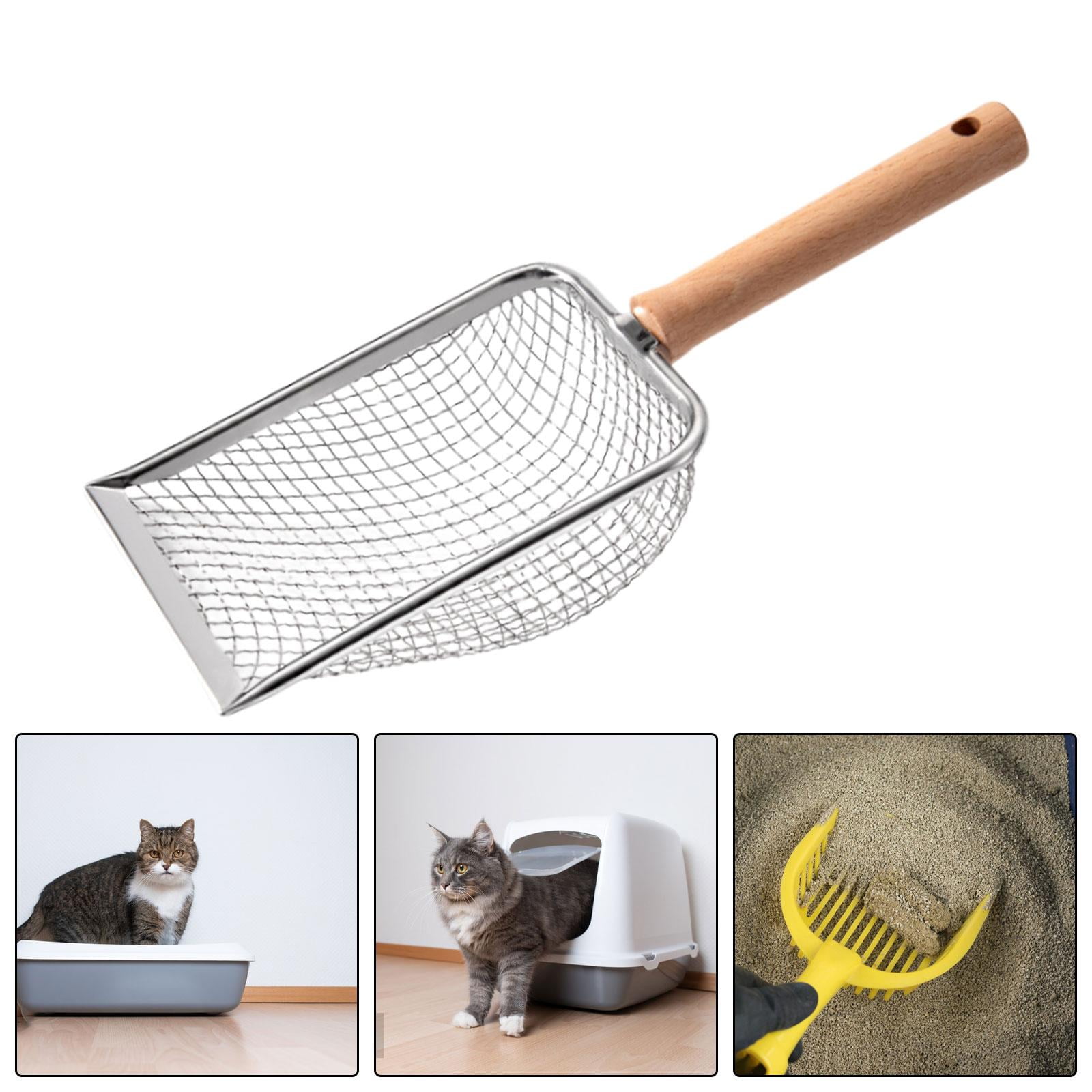 Cat Litter Spoon, Stainless Steel Sifter, Kitty Metal Scooper, Deep ...