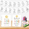 Baby's First ABC Book Baby Shower Activity, Boho Sun Baby Shower Guest ...