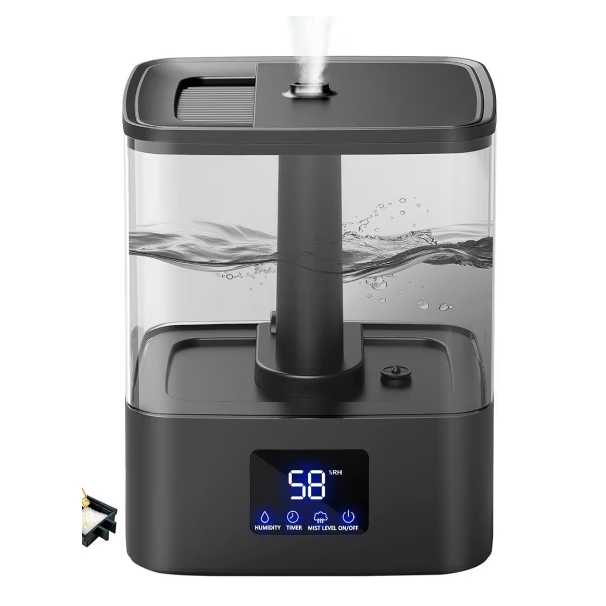 Click here for Unbranded Ultrasonic Tabletop Humidifier Black Cle... prices