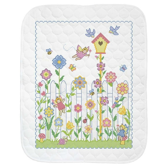 Stamped Embroidery Baby Quilt Kit