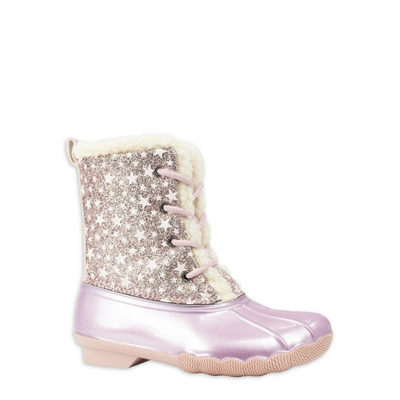 Pink Glitter Boots
