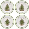 Beautiful Scallops Set of 4 Stoneware Dinner Plates Black by Drew ...