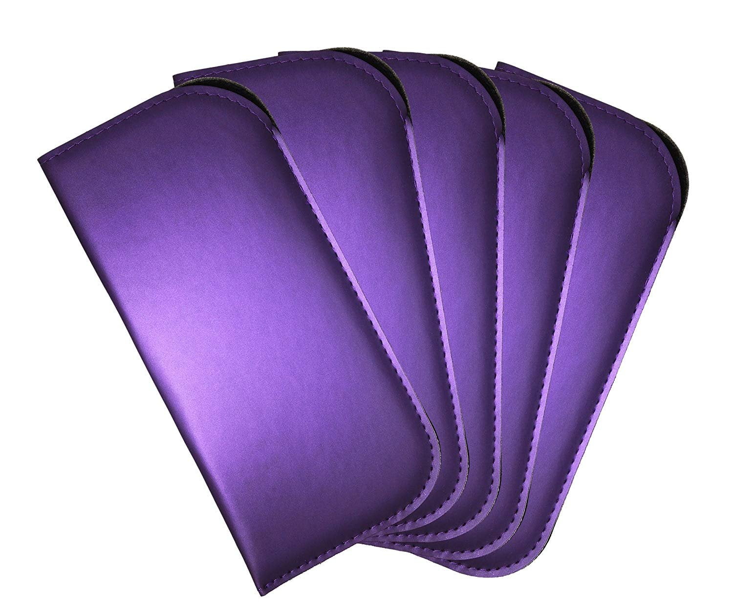 5 Pack Eyeglass Slip Cases For Women - Pretty Pearly Finish In Assorted ...