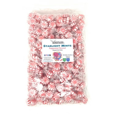 Arcor Red & White Peppermint Starlights | White Center | Twist Wrap ...