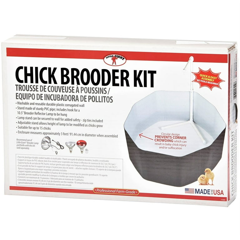 Pop Up Chick Brooder Kit Double Door Baby Chicken Cage Pop-Up Chicken ...
