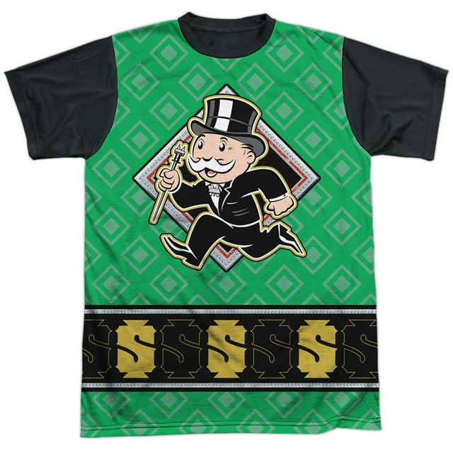 Monopoly Jersey, Unisex Adult Halloween Costume Sublimated T Shirt ...