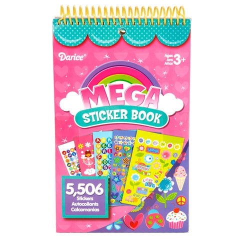 Mega Sticker Book - Girl - 5,506 Stickers - Walmart.com - Walmart.com