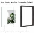 9x12 Floating Frames Set of 2, Double Plexiglass Picture Frame, Made of ...