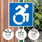 New York Handicap Parking Sign, Accessible Graphic Only Sign, - Walmart.com