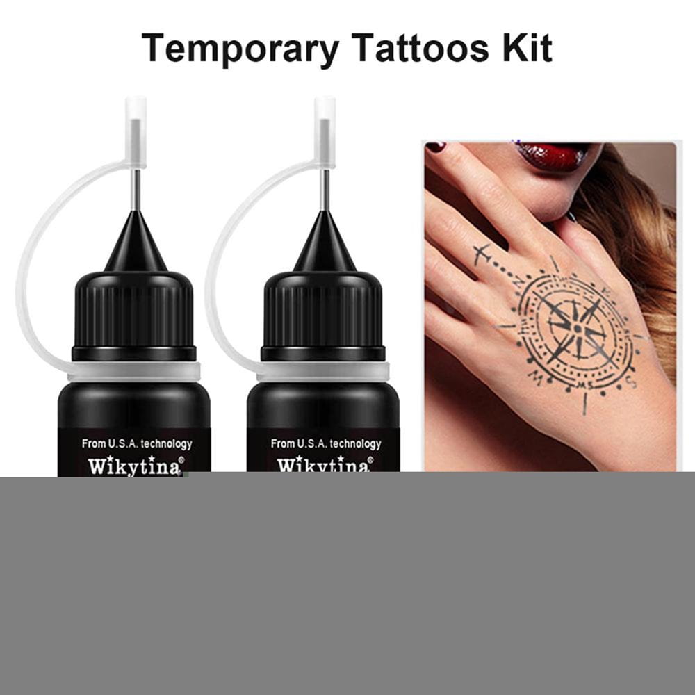Temporary Gel Tattoos POINTERTECK Temporary Tattoos Kit Tattoo Gel/Ink