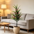 2 Pack Artificial Potted Persian Grass Plants, Fox Tail Lavender ...