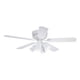 Bala Hugger Ceiling Fan With Spot Light Kit, Four 60 Watt Incandescent ...