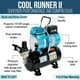 Master Airbrush 1/5 HP Cool Runner II Dual Fan Tank Air Compressor Kit ...