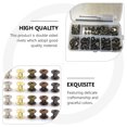 Alasum 100 Sets American Style Rivets Decorative Brass Assorted Color ...