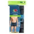Fruit of the Loom Men's Micro-Stretch Trunk Boxer Briefs, 6-Pack ...