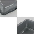 Teyyvn 4 Pack 32 L Plastic Bus Tubs, Gray Large Utility Bus Box ...