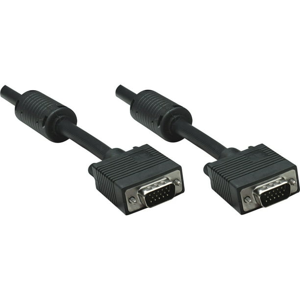 Manhattan SVGA HD15 Male to HD15 Male Monitor Cable with Ferrite Cores ...