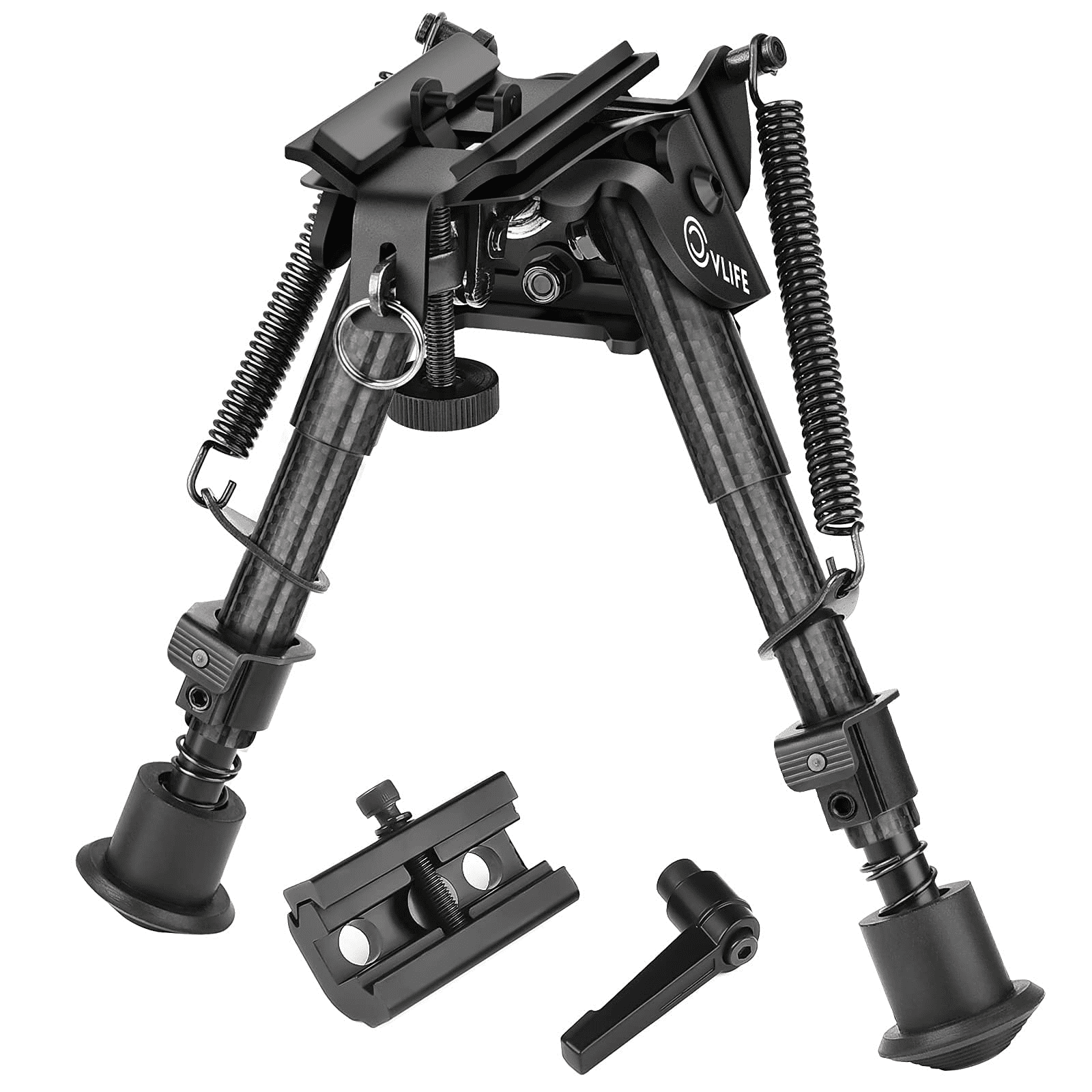 CVLIFE Bipod, Pivot Tilt Bipod with Swivel-Stud & Detachable S Lock ...