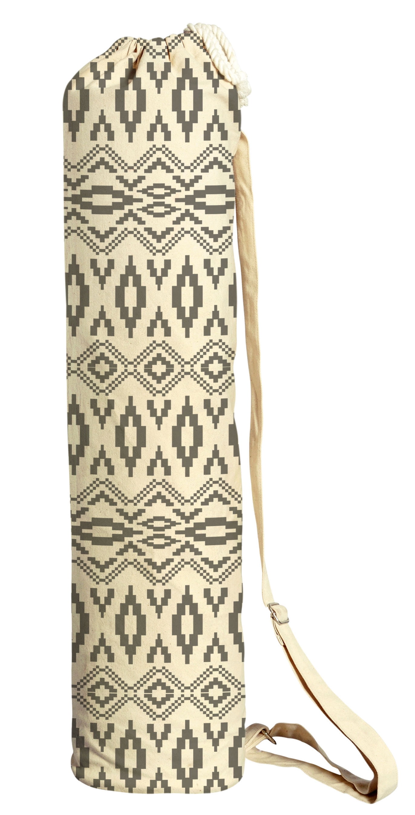 Native American Pattern Mosaics Printed Canvas Yoga Mat Bags Carriers ...