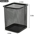 Toocust Office Stationery Supply, Black Wire Mesh Pencil Holder 6 Pack ...