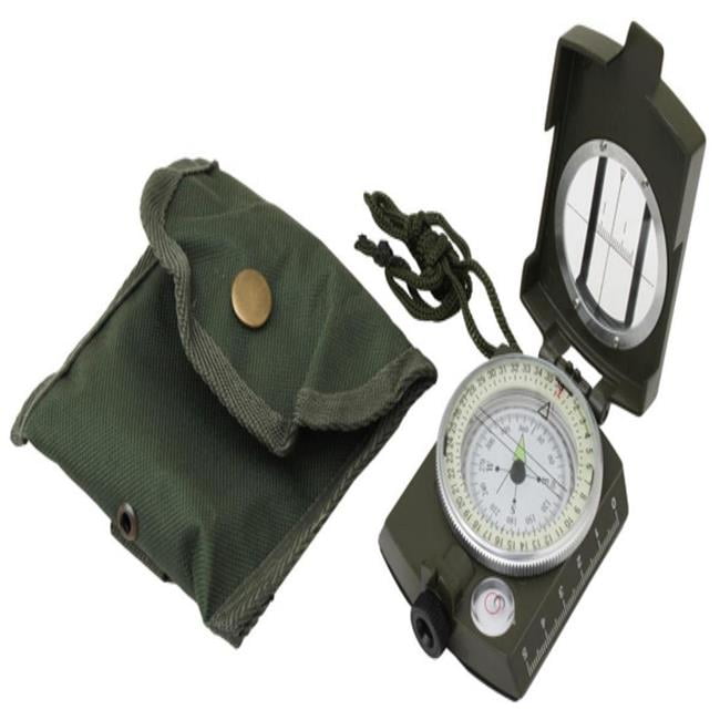 Military Prismatic Sighting Compass with Pouch - Walmart.com