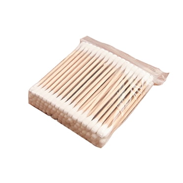 100 Pc Cotton Swab Applicator Q-tip Swabs 8cm Extra Wood Long M0K0 ...