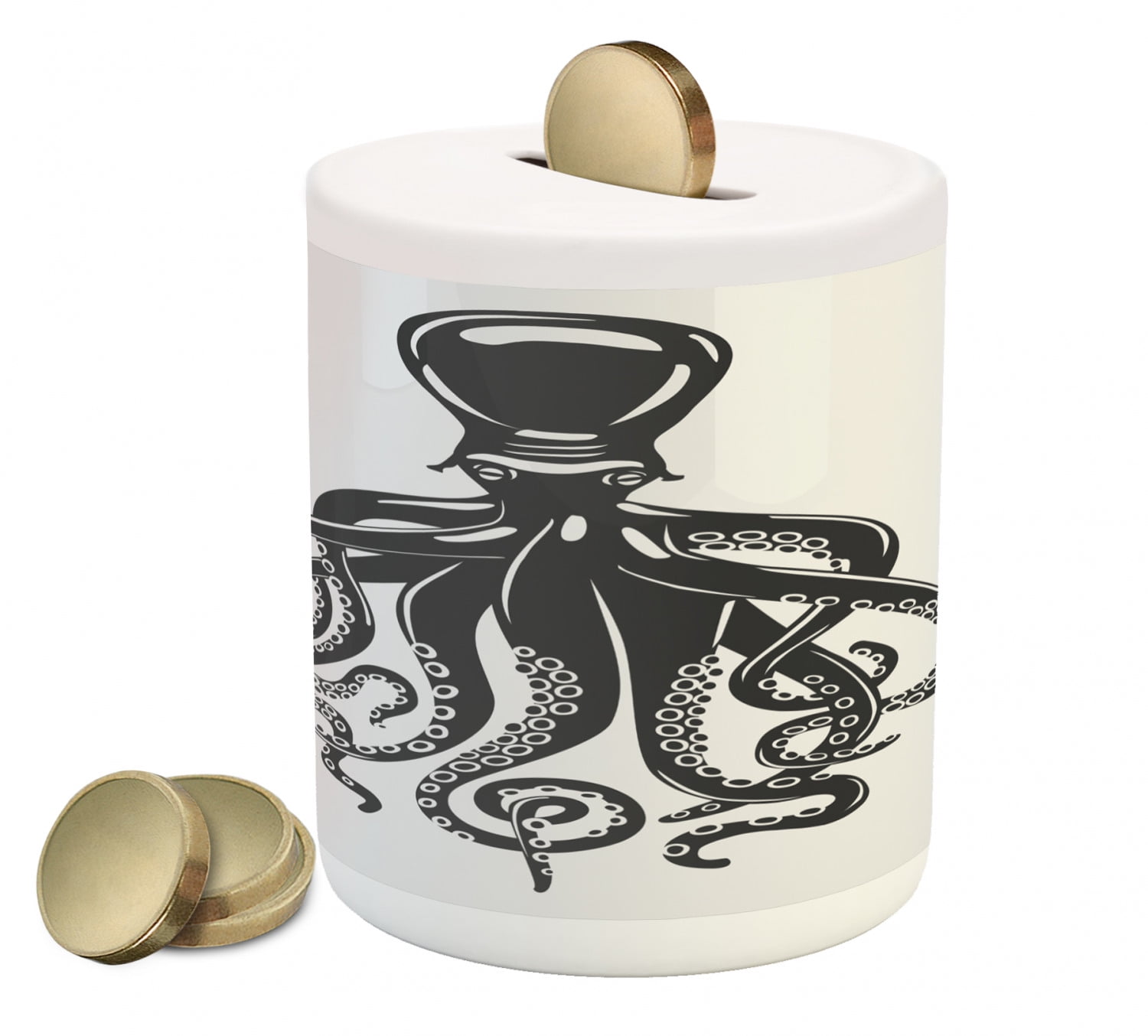 Octopus Piggy Bank, Animal Contemporary Design Nautical Aquatic ...