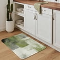 Abstract Art Front Door Mat Indoor Entrance, Gradient Sage Green ...
