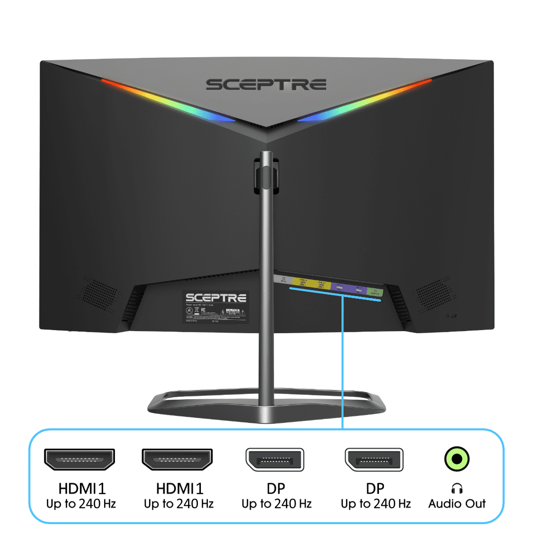 Sceptre Curved 24.5-inch Gaming Monitor up to 240Hz 1080p R1500 1ms ...