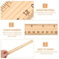 CCOCC Straight Ruler 25Pcs 12 Inches Wooden Ruler Training Aid ...