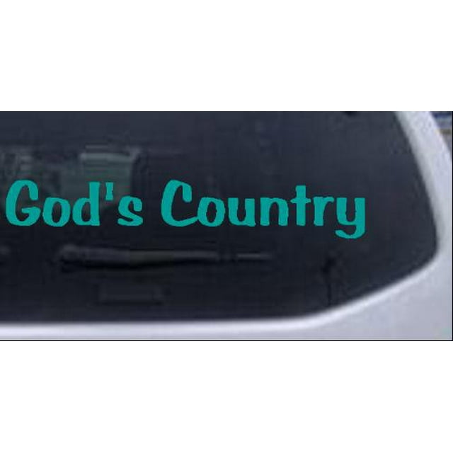 Gods Country Car or Truck Window Decal Sticker - Walmart.com