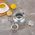 Antique 1.8L (60 Oz) Stainless Steel Teapot with Infuser Silver ...
