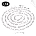 304 Stainless Steel Paperclip Chains Soldered Stainless Steel Color ...