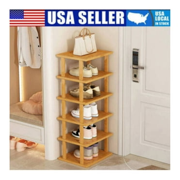 BirdRock Home Free Standing Bamboo Shoe Rack - 6-Tier - Walmart.com
