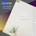 Enerlites Triple Light Switch Wall Plate, Gloss Finish, Standard Size 3 ...