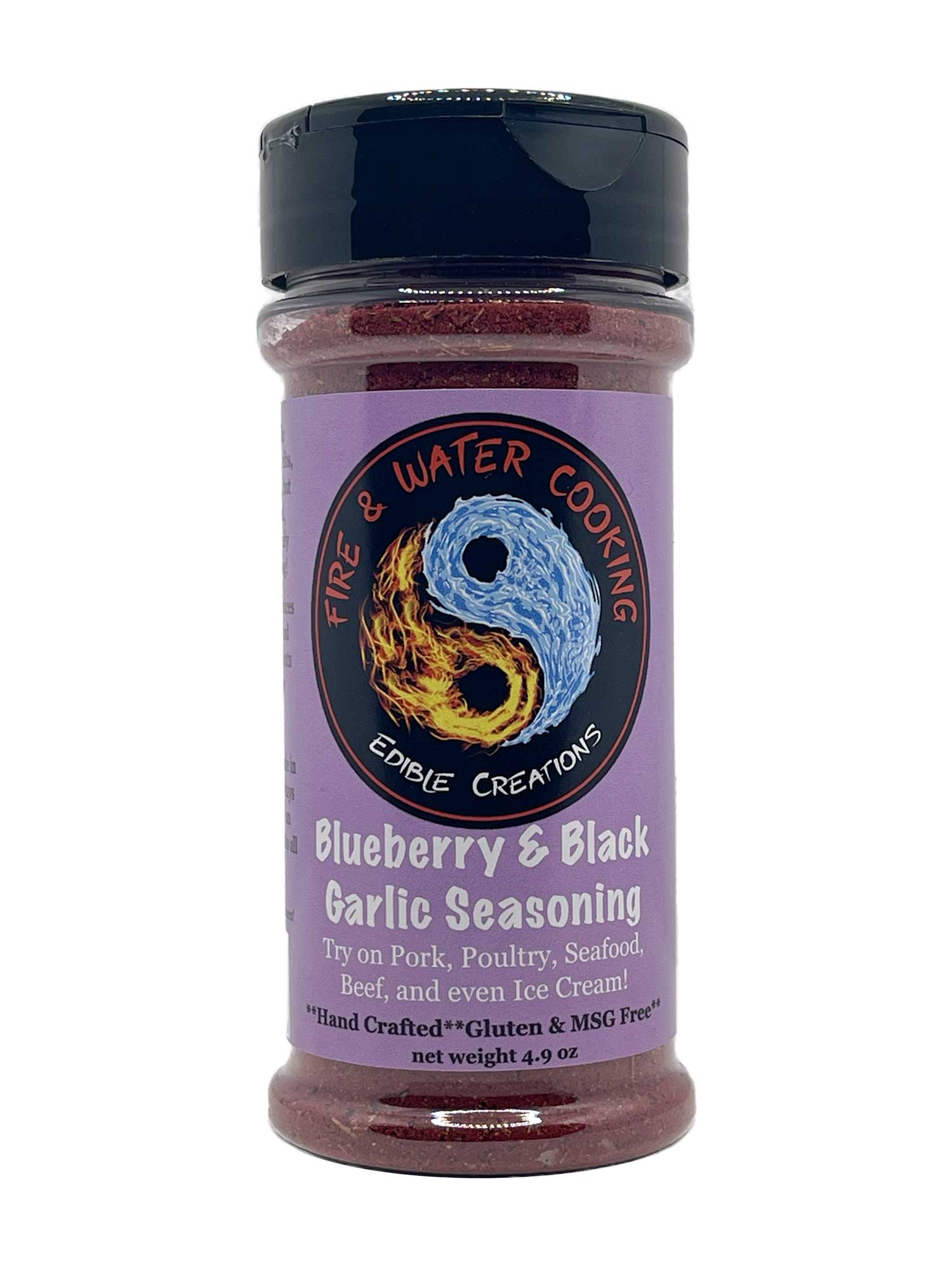 Fire and Water Cooking Gourmet Blueberry and Black Garlic Seasoning ...