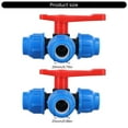 PE Pipe Valves For Water Flows Control Three Way Connection Simple ...