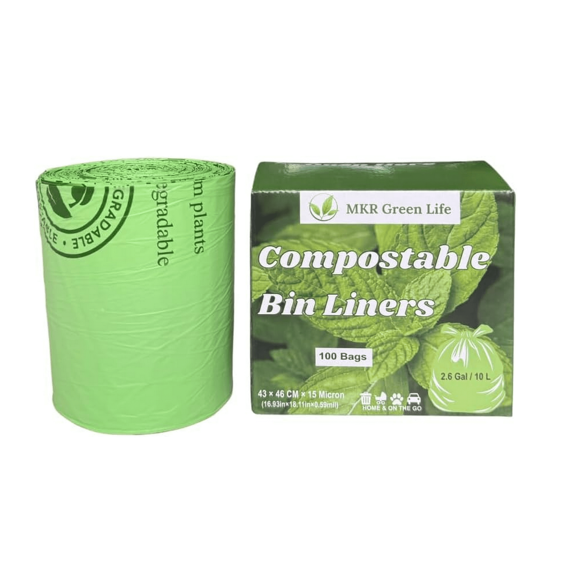 Click here for Mkr Green Life Small Green Compostable Bags  10 L... prices