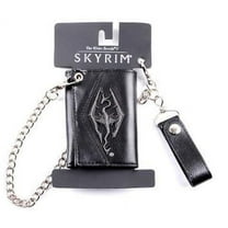 Skyrim Logo Bi-Fold Wallet with ID Window, Billfold, and Multiple Card ...
