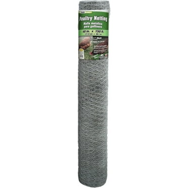 Chicken Wire 1 Inch Mesh 60 Inch X 150 Foot 20 Gauge Galvanized Steel ...