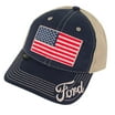 Ford Men's Official Licensed Embroidered Logo Vintage Wash Mesh Trucker ...